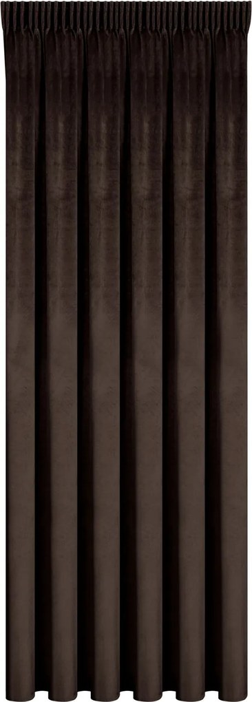 ZATEMŇOVACÍ ZÁVĚS NA PÁSCE MELANIE 140X270 CM TMAVĚ HNĚDÝ