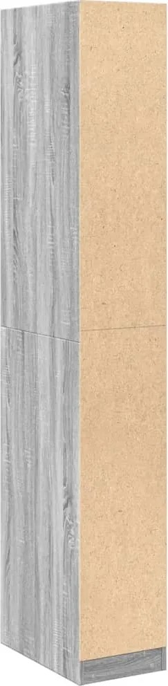 Šatní skříň šedá sonoma 30 x 50 x 200 cm kompozitní dřevo 3307779