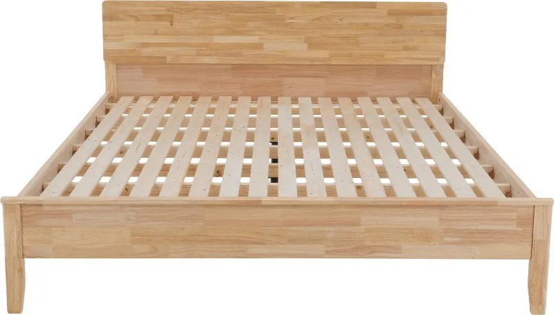 Manželská postel 180x200, masivní dřevo, přírodní, NOEMI Kondela 0000397515