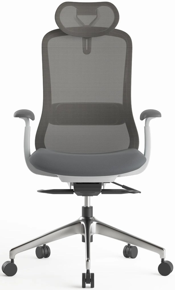 MERCURY Ergonomická kancelářská židle UNO - světle šedá síťovina