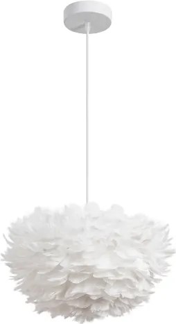Brilagi - Lustr na lanku FEATHER 3xE27/40W/230V pr. 40 cm bílá