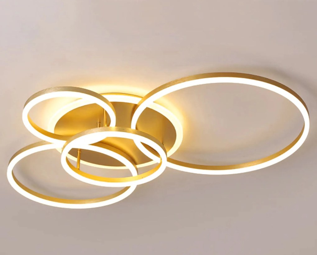 Toolight, LED stropní svítidlo APP1057-C, zlatá, OSW-08884