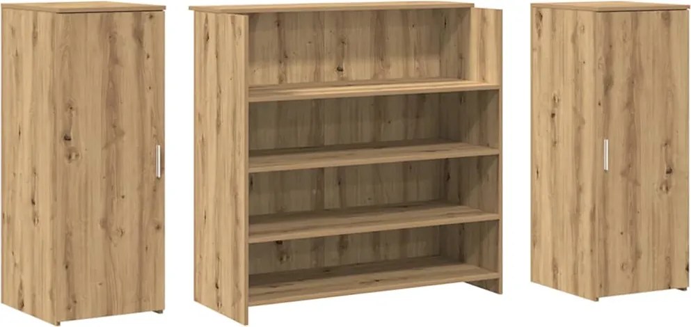 Recepční stůl dub artisan 180x50x103,5 cm kompozitní dřevo 3324177