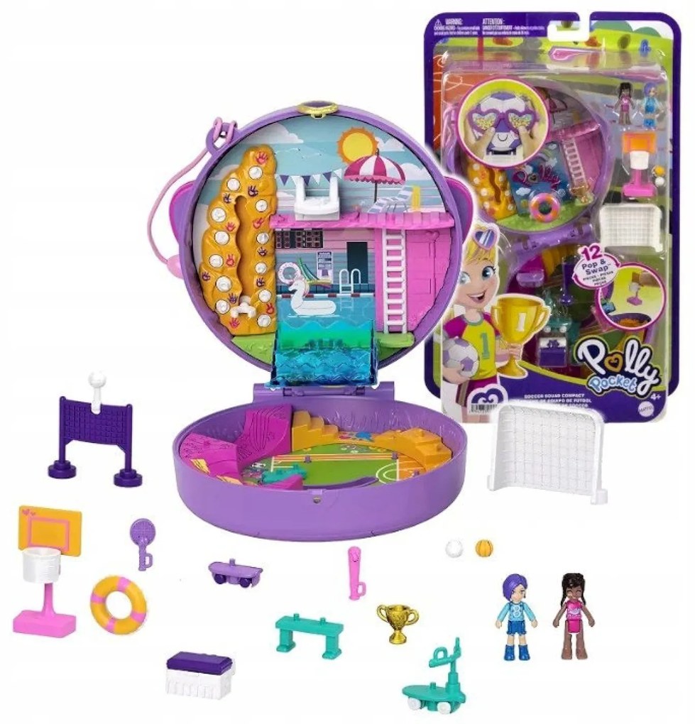 Mattel polly pocket pidi svět do kapsy sportovní hřiště, hcg14
