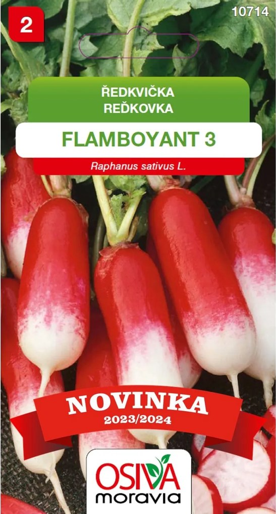 Aros Semena Ředkvička Flamboyant (Raphanus sativus)