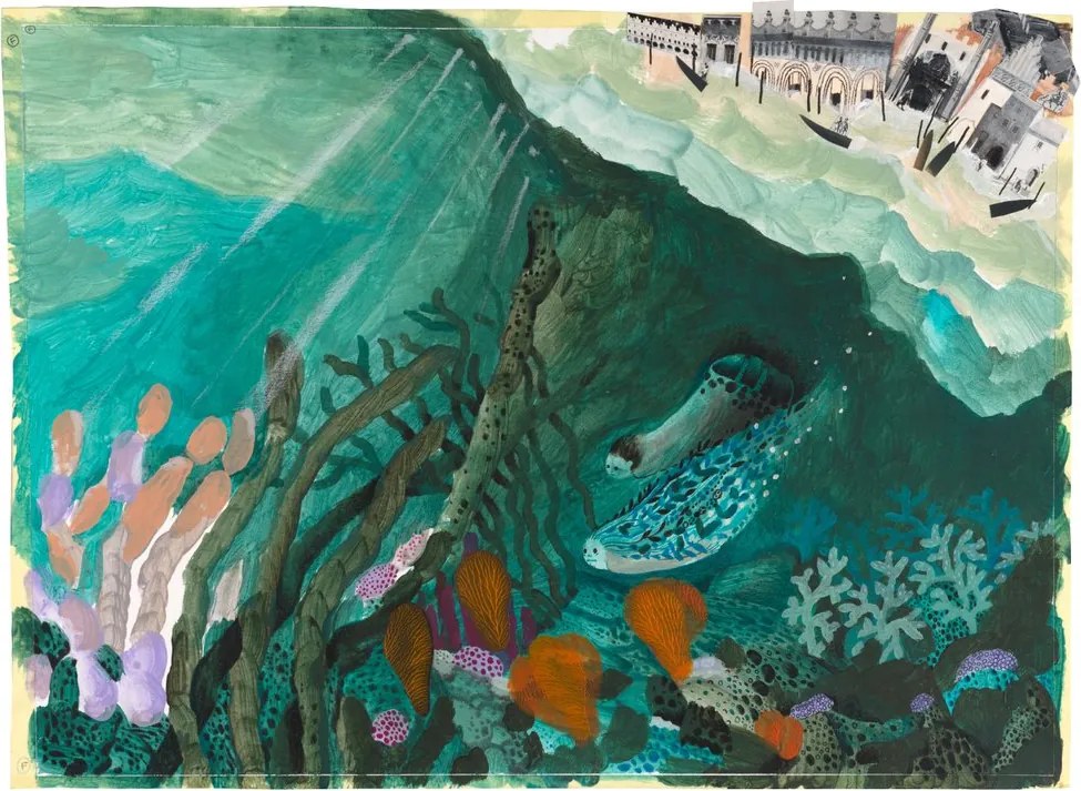 Filip Pošivač | Pod benátskou hladinou Rám: Černý, Velikost: 40 x 60 cm