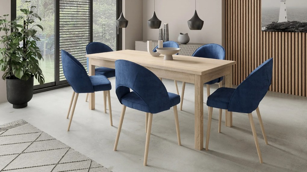 ADRK Furniture Sada stůl s židlemi RODOS 82 SE-ROD-82-S
