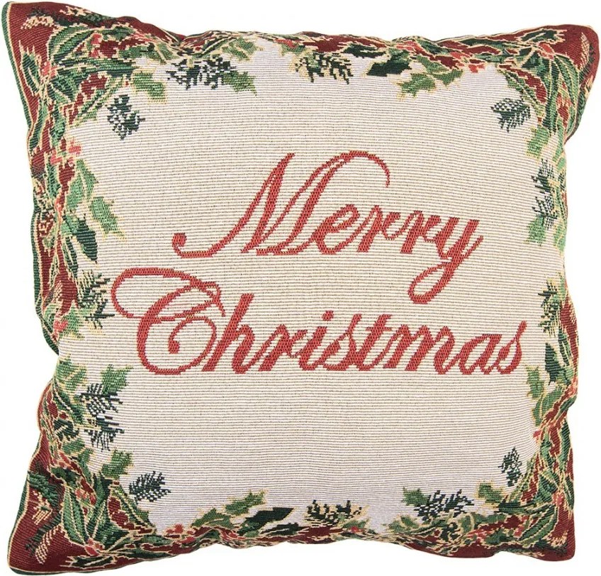 Vánoční dekorační polštář Merry Christmas - 44*44*4 cm