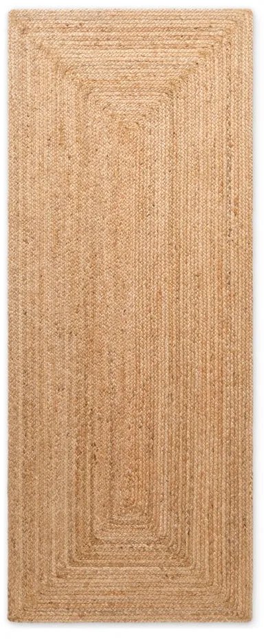 Oboustranný/ručně tkaný jutový běhoun v přírodní barvě 80x200 cm Juno – Hanse Home