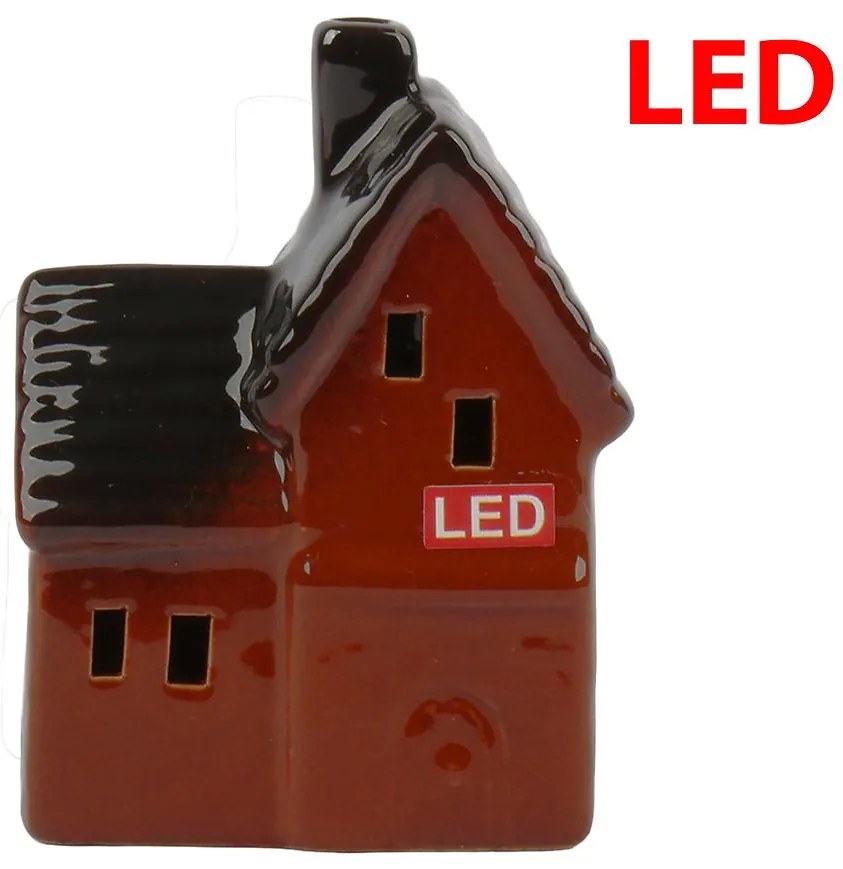 Domek s led osvětlením 12x9cm 47749