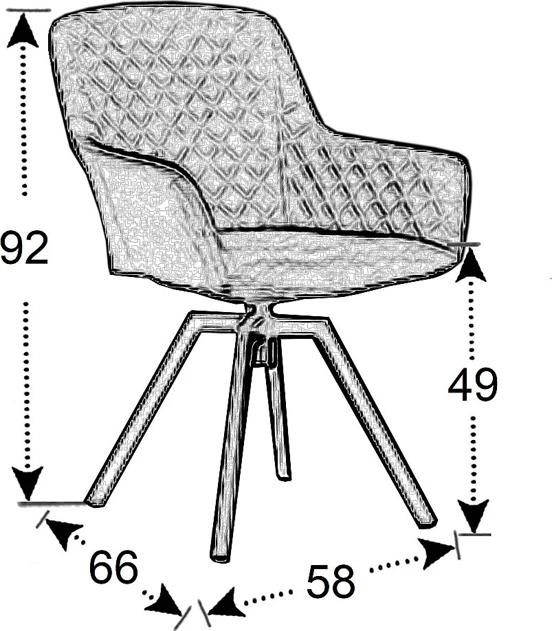 DOPPLER Zahradní hliníkové křeslo otočné PARIS (antracit)