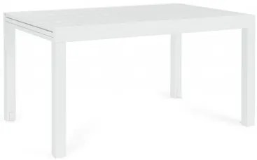 BIZZOTTO Rozkládací zahradní stůl CLIV bílý 135/270x90 cm