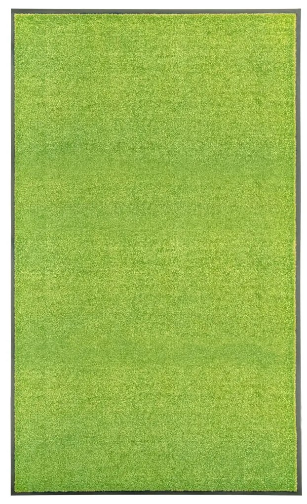 323431 vidaXL Rohožka pratelná zelená 90 x 150 cm