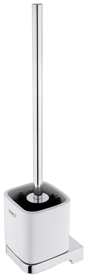 Nimco Maya - WC štětka s držákem, bílá keramika/chrom MA 29094KN-26