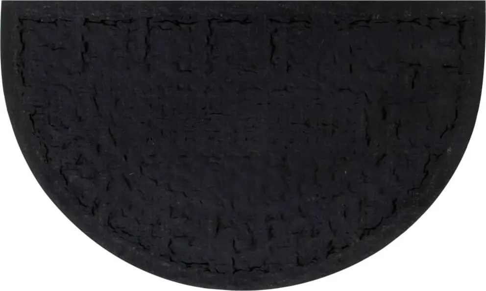 Rohožka před dveře půlkruhová 45 x 75 cm guma a kokosové vlákno 155668