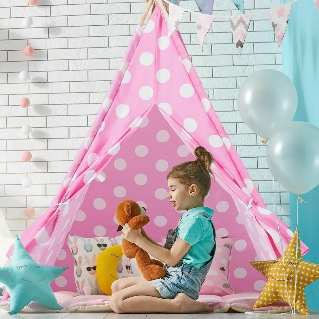 Dětský stan Teepee DOTS | BIANO