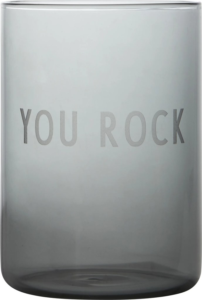 Skleněný pohár Favourite You Rock černý
