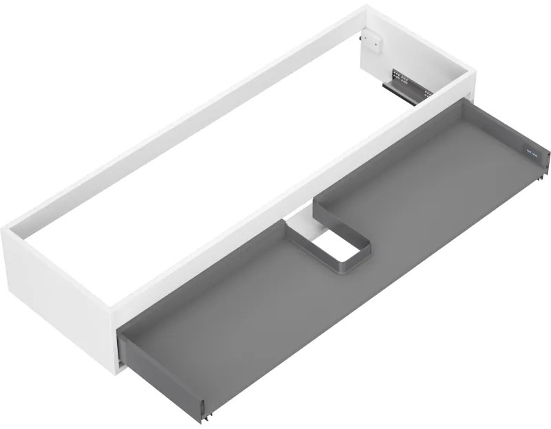 Mexen Box-A, závěsná skříňka, 140 cm, 1 zásuvka, bílá matná, 91AX0-1400-235-1-01