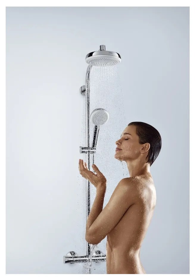 Hansgrohe Crometta 160 1jet Showerpipe - sprchový systém, bílá-chrom 27264400