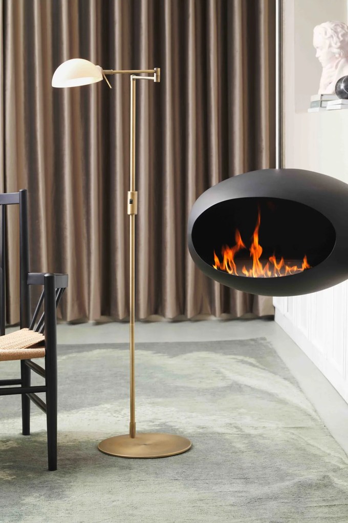Halo Design Kjøbenhavn stojací lampa Varianta: 1 x G9, výška 1230 mm, bílá, černá