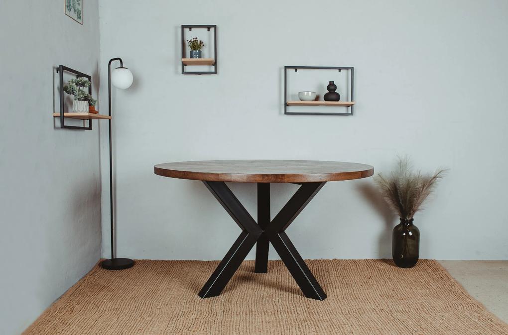 Wudboys Jídelní stůl ROUND - IKS Barva kovu: Bílá, Dřevo: Dub, Rozměr: Průměr 130 cm, moderní skandinávský styl