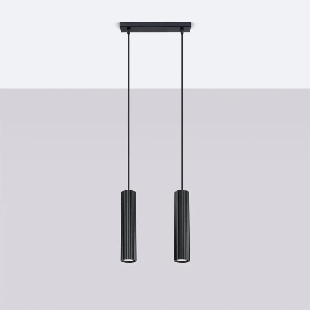 Sollux Lighting Závěsné svítidlo KARBON 2 černé