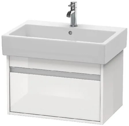 Duravit Ketho - Umyvadlová skříňka 41x65x44 cm, 1 zásuvka, lesklá bílá KT668402222
