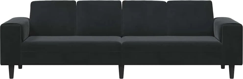 Pohovka do obývacího pokoje Černá 250 x 77 x 76 cm 3335096