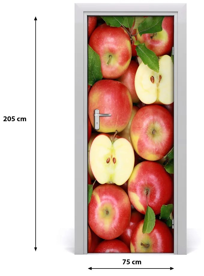 Fototapeta na dveře do domu samolepící jablka 75x205 cm