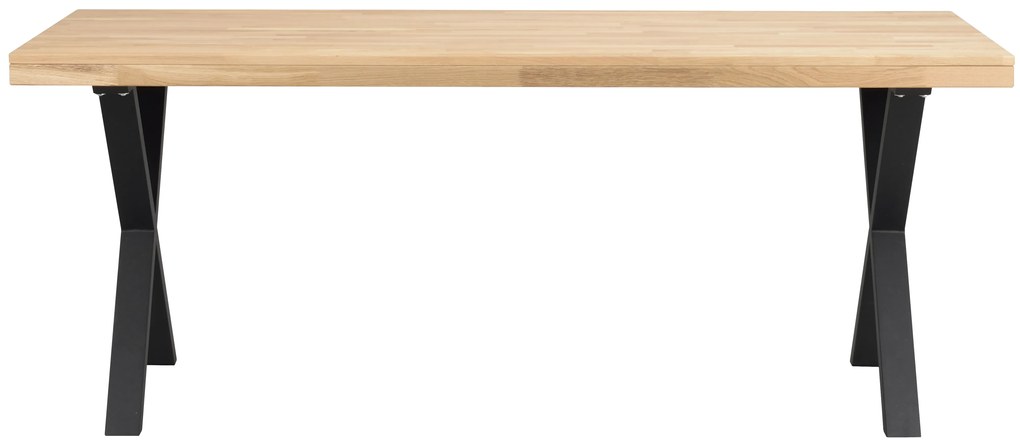 Přírodní masivní dubový jídelní stůl Rowico Madis X, 170 cm