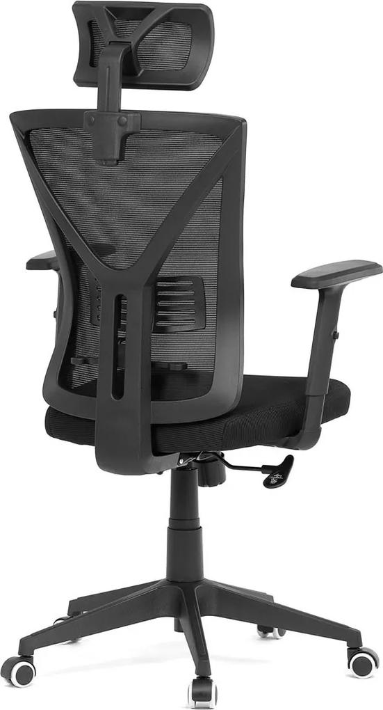 Autronic Židle kancelářská, černá mesh, plastový kříž KA-Q851 BK