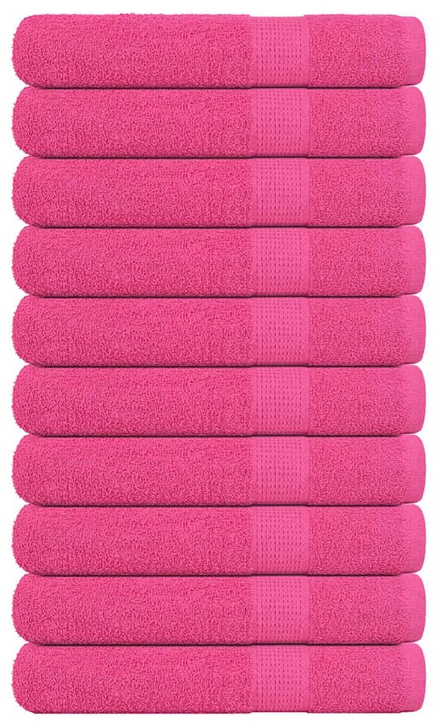 Saunové osušky FROGN 10 ks růžové 80x200 cm 360 g/m² 137057