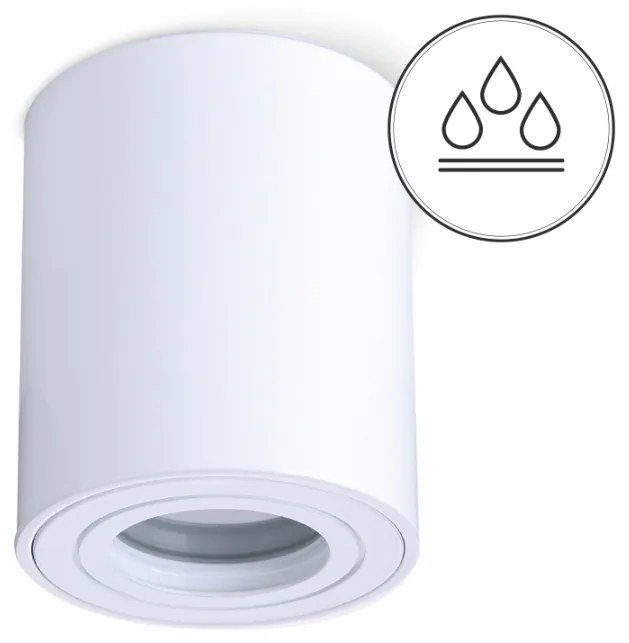 BERGE LED svítidlo koupelnové B7138 - kruhové - bílá + patice GU10