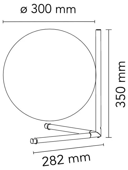 Flos IC Lights T2, designová lampa se stmívačem, 1x205W E27, mosaz, Ø 20cm, výška 35cm
