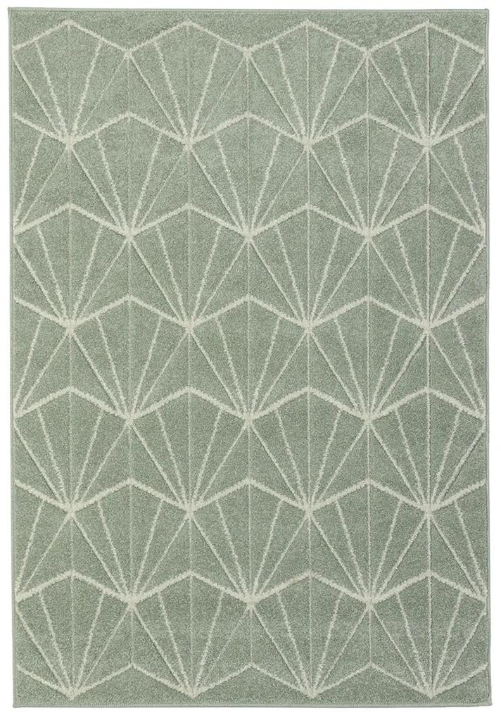 Koberce Breno Kusový koberec PORTLAND 750/RT4G, Zelená, Vícebarevné, 200 x 285 cm