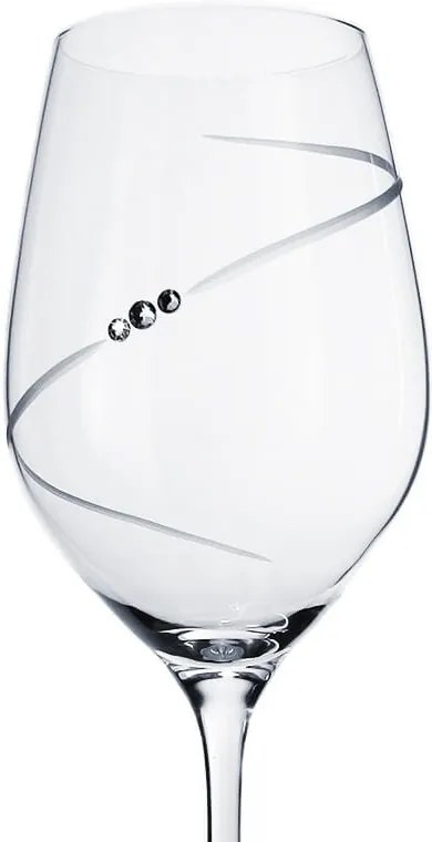 A-KRISTAL Silhouette - skleničky na víno se Swarovski® Elements | sada 2 sklenic