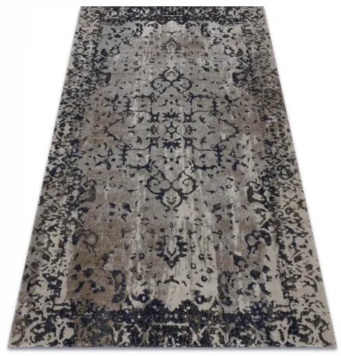 Moderní kusový koberec MUNDO E0681 outdoor vintage béžový černý Rozměr: 180x270 cm