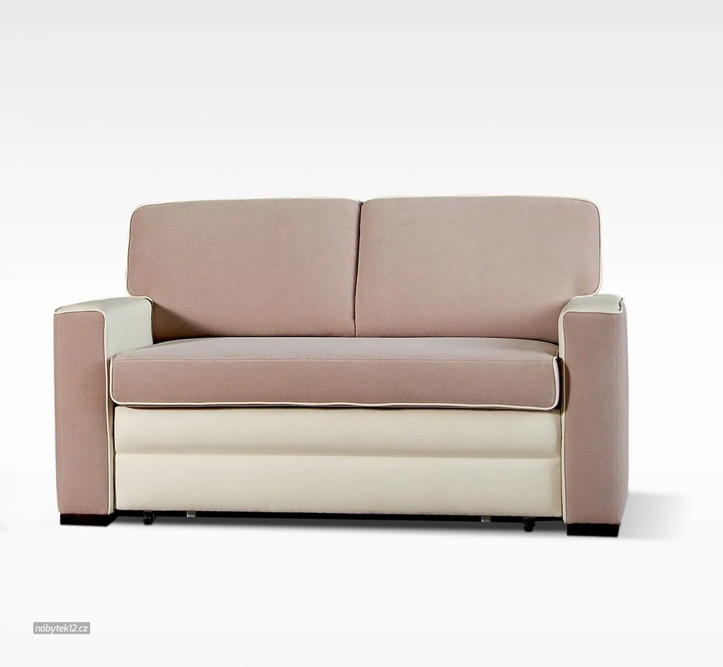 Dvoumístné rozkládací sofa Prima 3, Orion 03/Vienna 02/nit v barvě/nožky-ořech, 152x87x92 cm