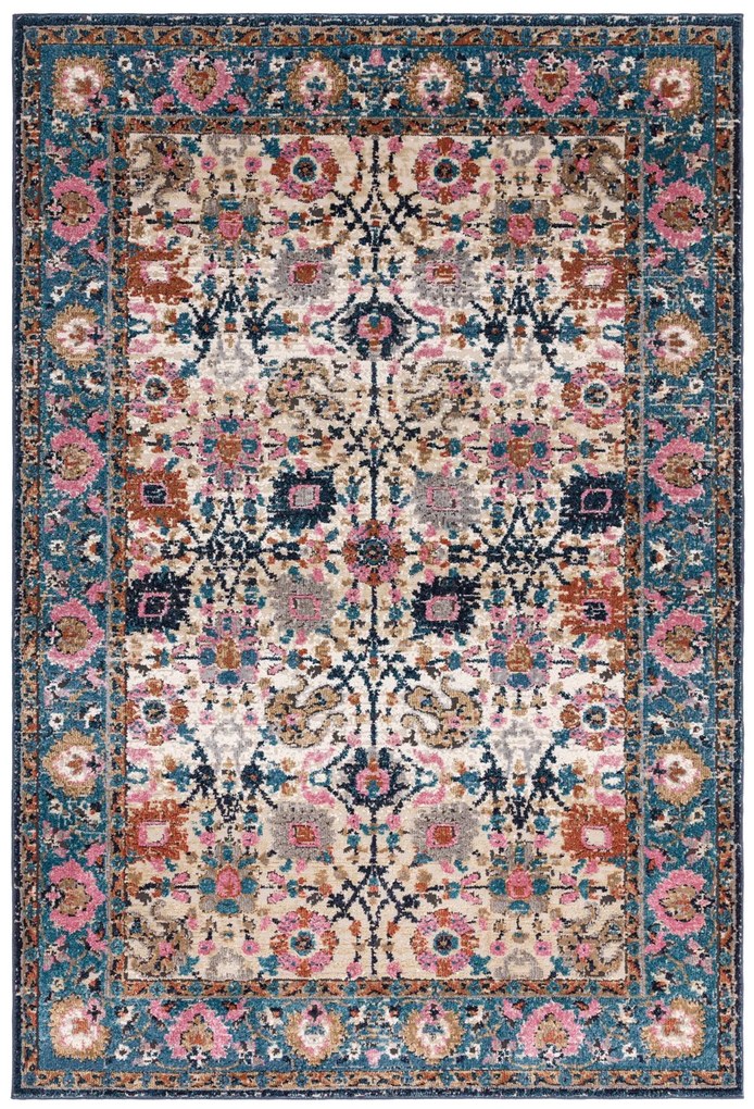 Modrý koberec Cure Blue Retro Rozměry: 120x170 cm