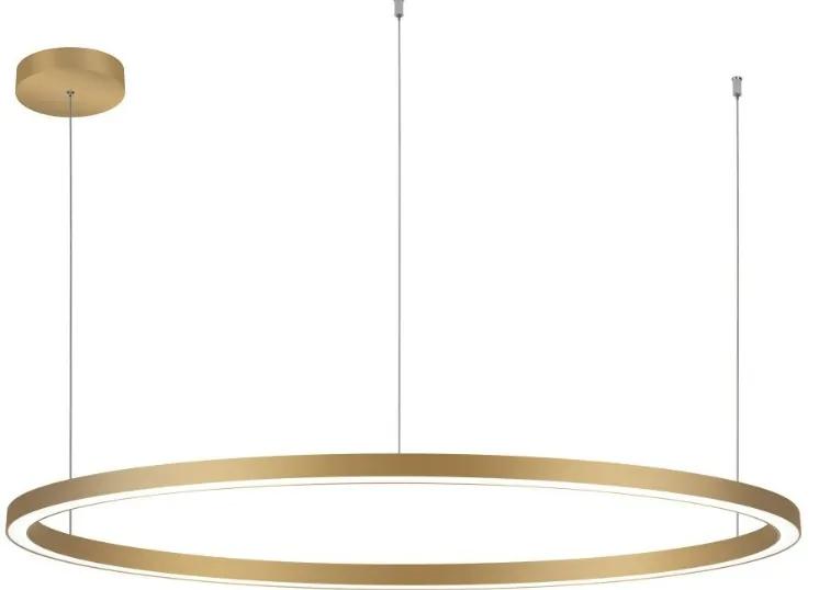 Palnas Dara, Závěsné designové led svitidlo Barva: Zlatá, Velikost: 118cm, Konfigurace: 3000/4000K