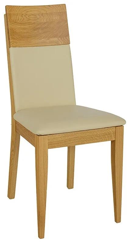 Drewmax Jídelní židle KT371 masiv dub koniak Atos 118