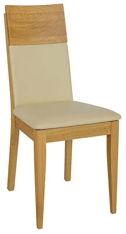 Drewmax Jídelní židle KT371 masiv dub koniak Atos 128