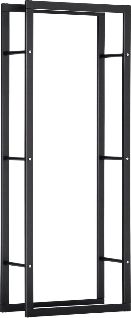 HOMCOM Metalový stojan na dřevo 60 x 25 x 150 cm - Stohovací pomocník pro dřevo, ocelová konstrukce do 100 kg | Aosom