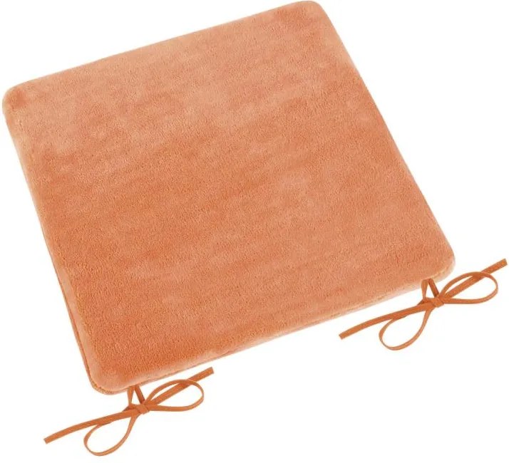 Bellatex Sedák hladký Korall micro Oranžová 40x40 cm