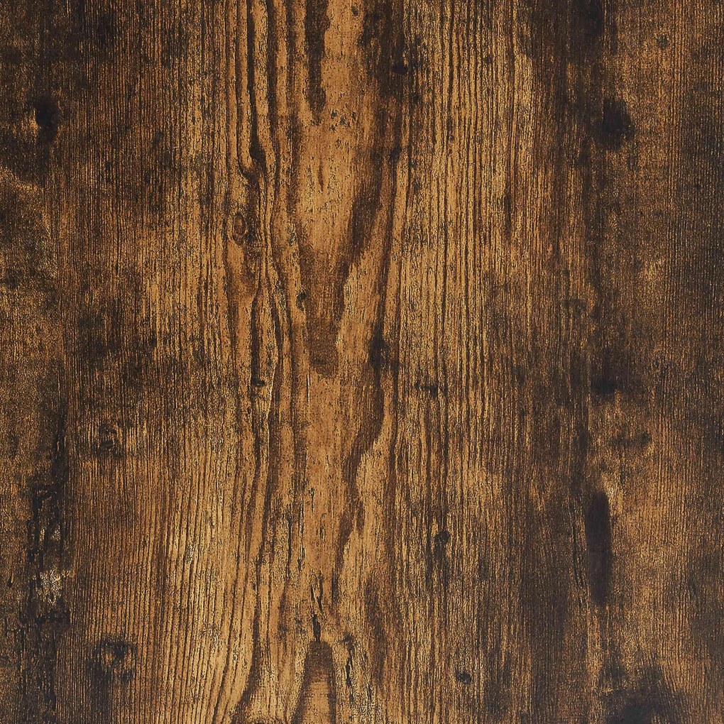 Rám postele s čelo Kouřový dub 120 x 200 cm Kompozitní dřevo 3413625