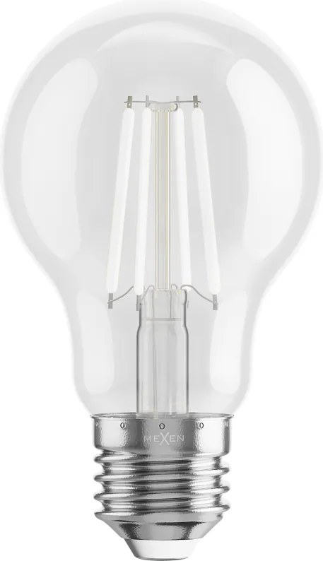 Mexen Vintis, LED filamentová žárovka E27, A60, 4 W, modrá, čirá, L150-E27-04XX-47