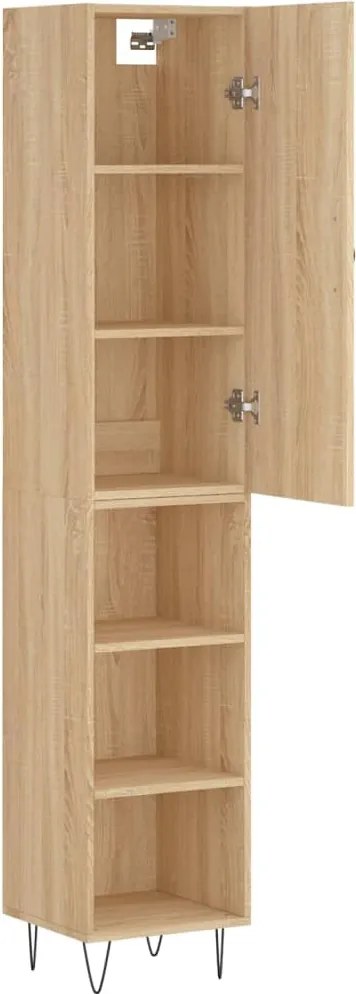 Skříň highboard dub sonoma 34,5 x 34 x 180 cm kompozitní dřevo 3199012