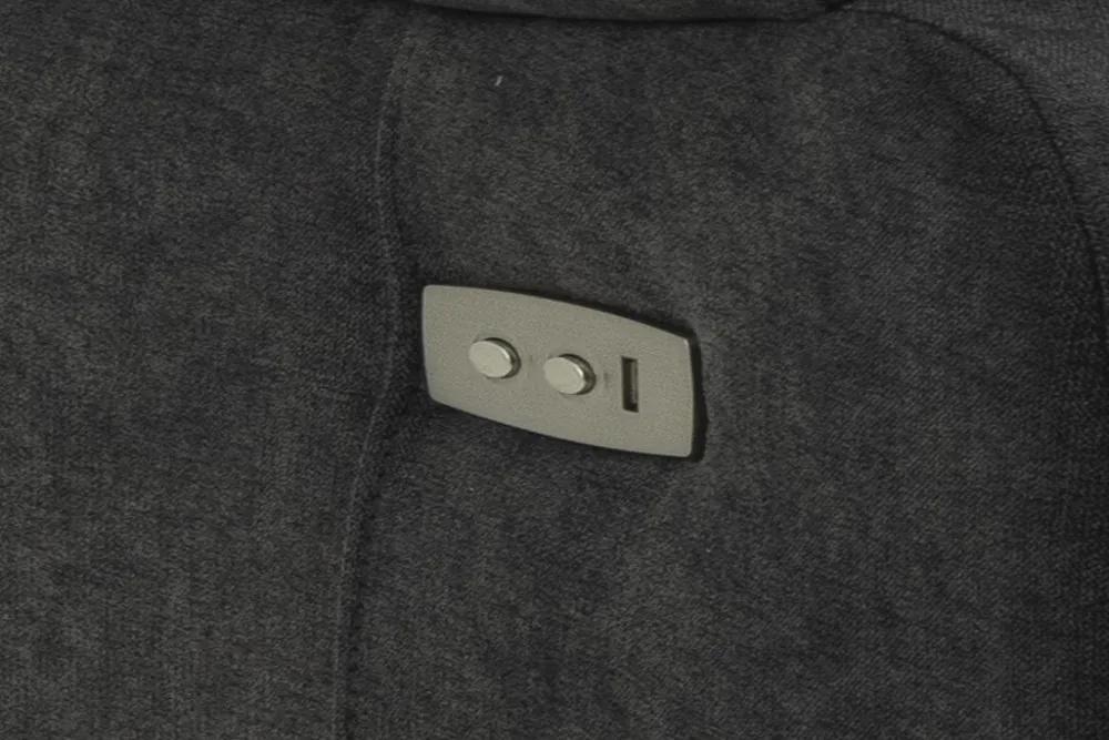 Designová dvojsedačka Dashiell 143,5 cm tmavě šedá
