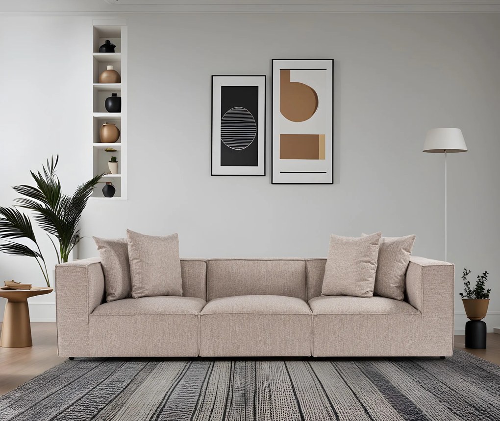 Hanah Home Třímístná pohovka SORA béžová