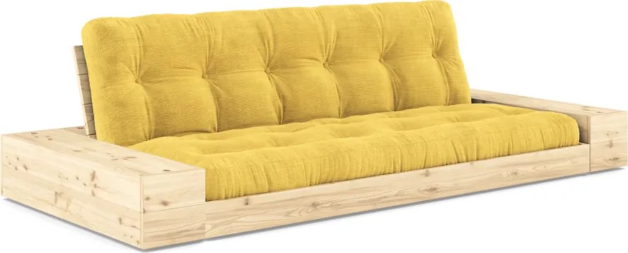 Karup Design Rozkládací pohovka BASE - 514 Honey / Se dvěma bočními boxy